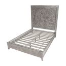 Modus Furniture Boho Chic 2pc Platform Bedroom Set in Washed White