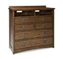 Intercon Furniture Oak Park 4-Piece Slat Bedroom Set in Mission