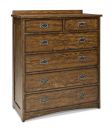 Intercon Furniture Oak Park 4-Piece Slat Bedroom Set in Mission