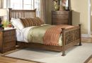 Intercon Furniture Oak Park 4-Piece Slat Bedroom Set in Mission
