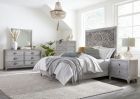 Modus Furniture Boho Chic 2pc Platform Bedroom Set in Washed White