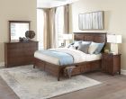 Intercon Furniture San Mateo 4-Piece Storage Bedroom Set in Tuscan