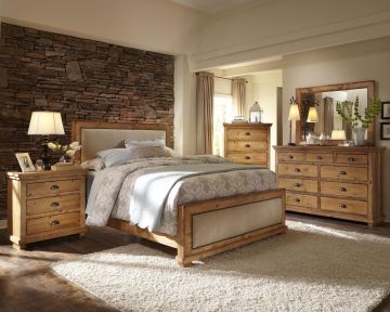 Casual Bedroom Sets All Bedroom Sets with Panel Upholstered Beds