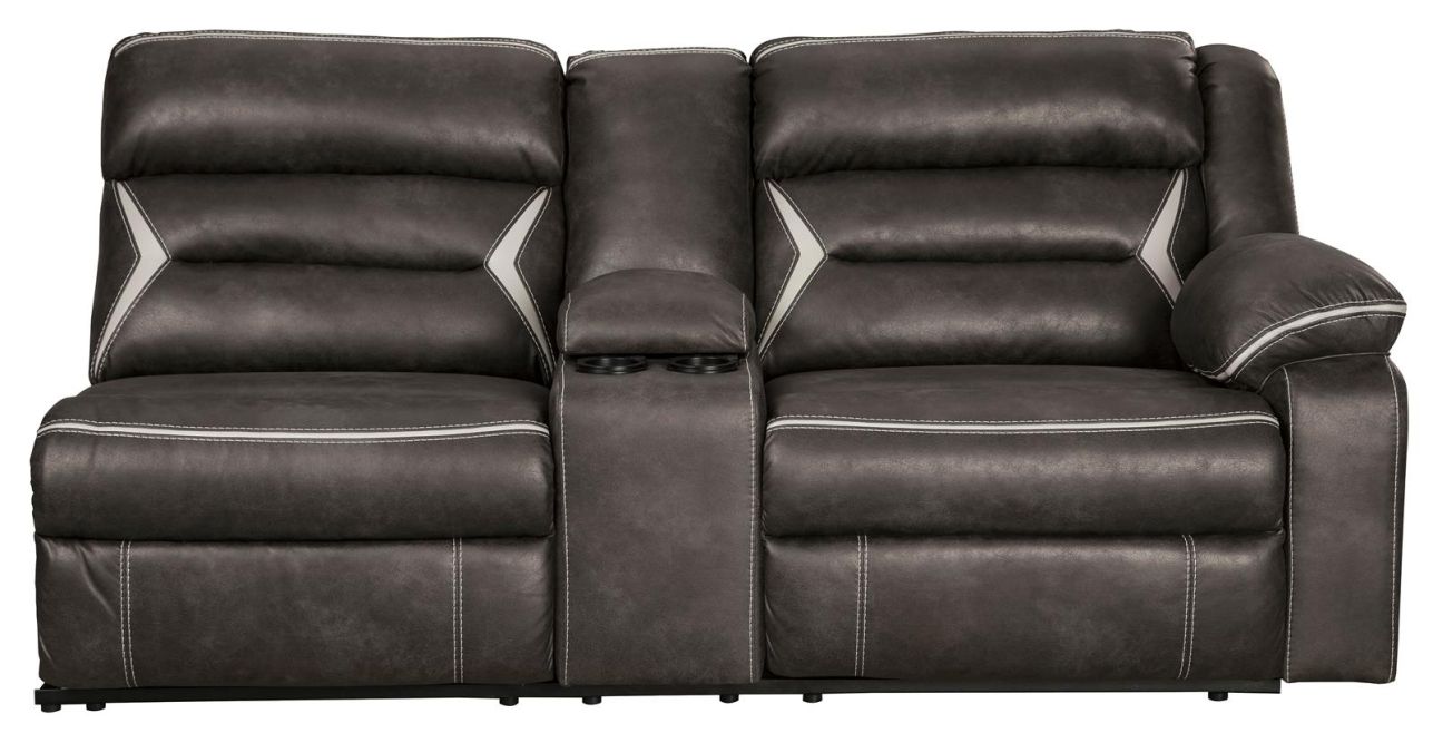 Kincord Right Arm Facing Reclining Power Sofa with Console in Midnight 1310473