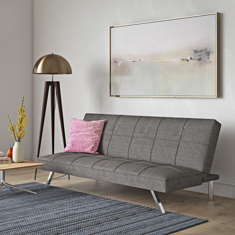 Metal frame futon sofa bed store