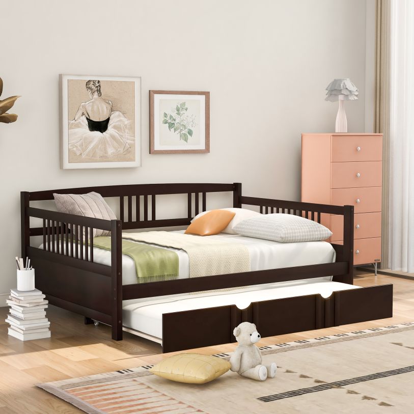 Espresso daybed with trundle store