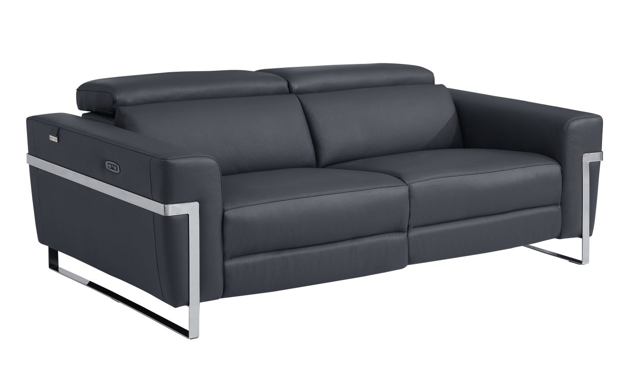 Top grain italian leather sofa store