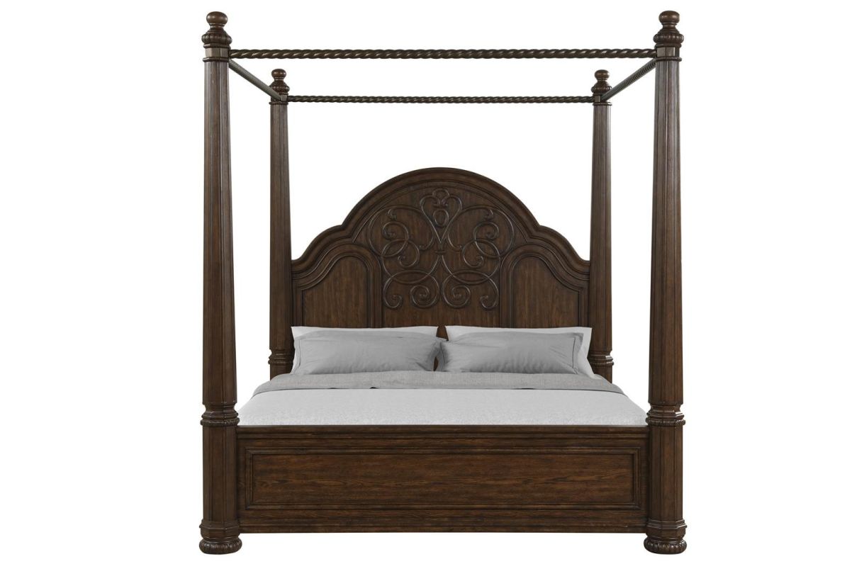 Mahogany canopy bed store