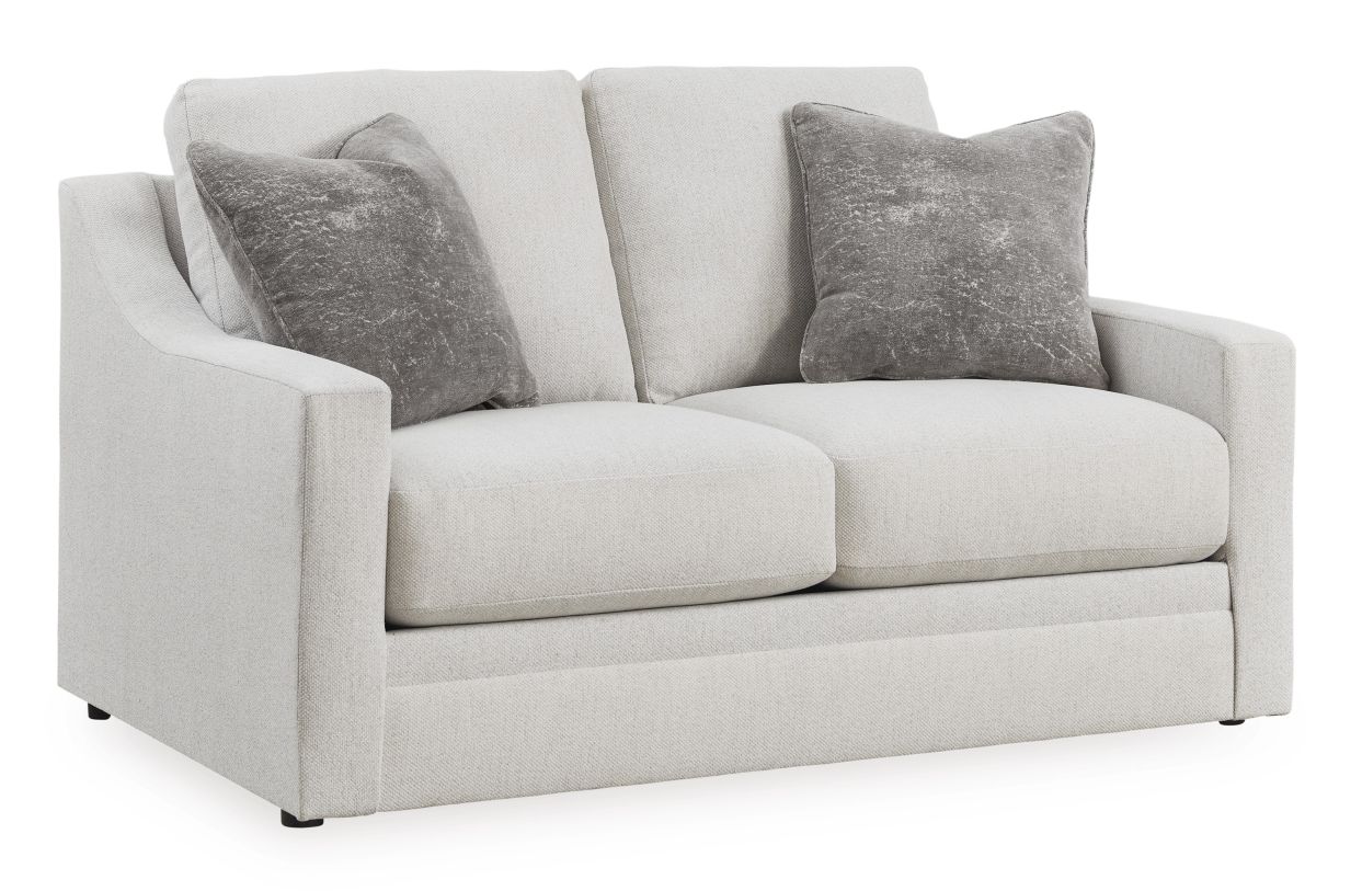 Maitelynn Sofa in Chalk with Loveseat
