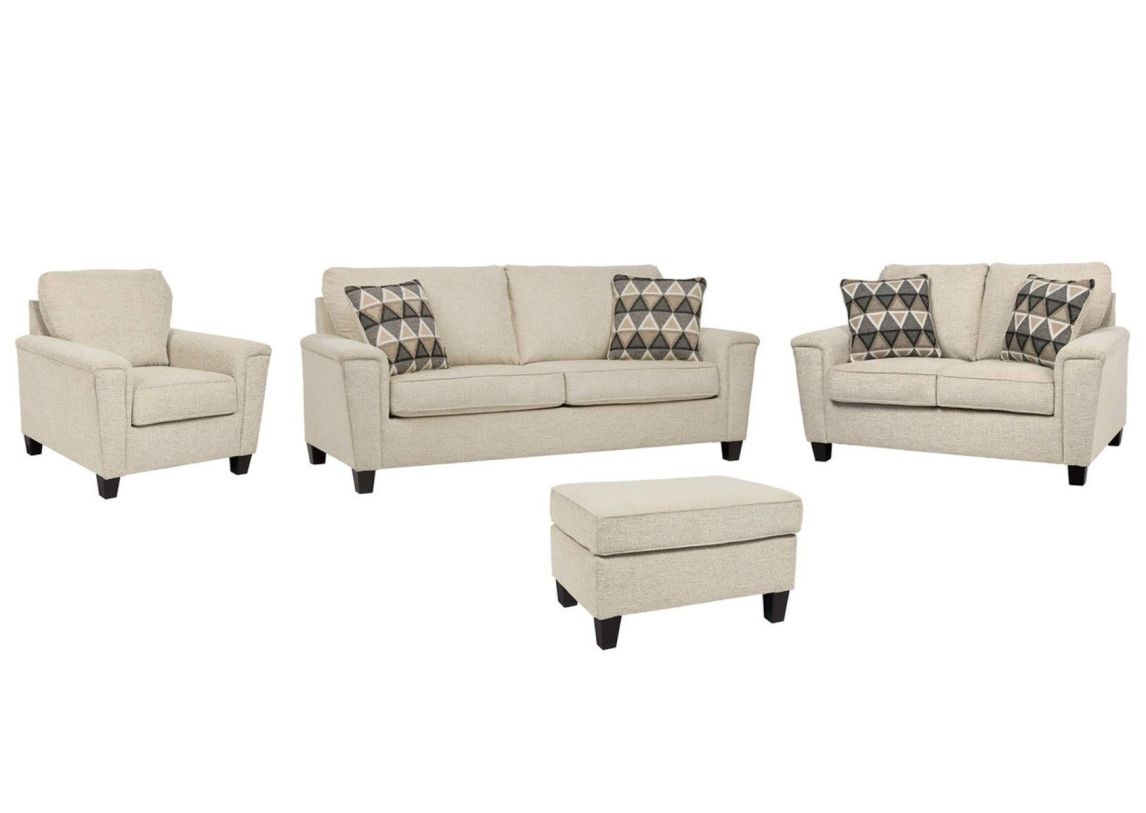 Shop Abinger 3-Piece Living Room Set in Natural