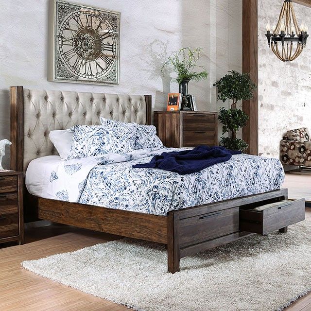 Rustic california king bed store