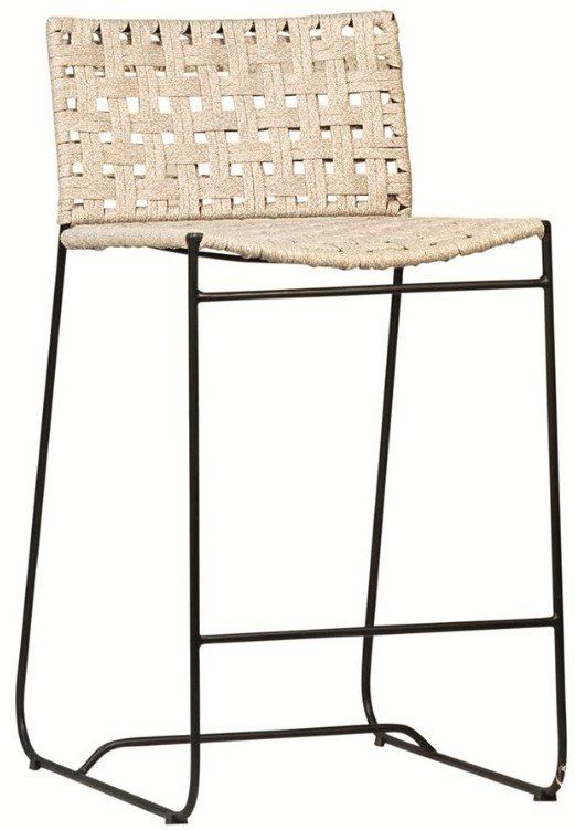 Dovetail Furniture Ezra Counter Stool in Natural DOV18823CS Dovetail Furniture Ezra Counter Stool in Natural DOV18823CS