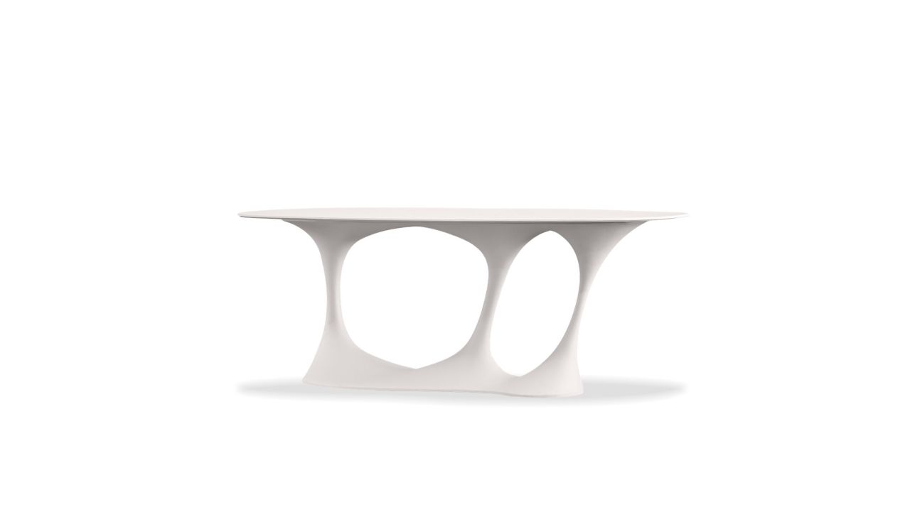 Mobital Flora Oval Dining Table Tapioca Mas Epoxy, DTA-FLOR-TAPI-OVAL