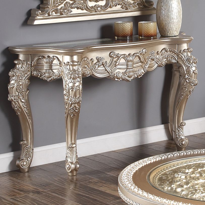 Champagne console table store