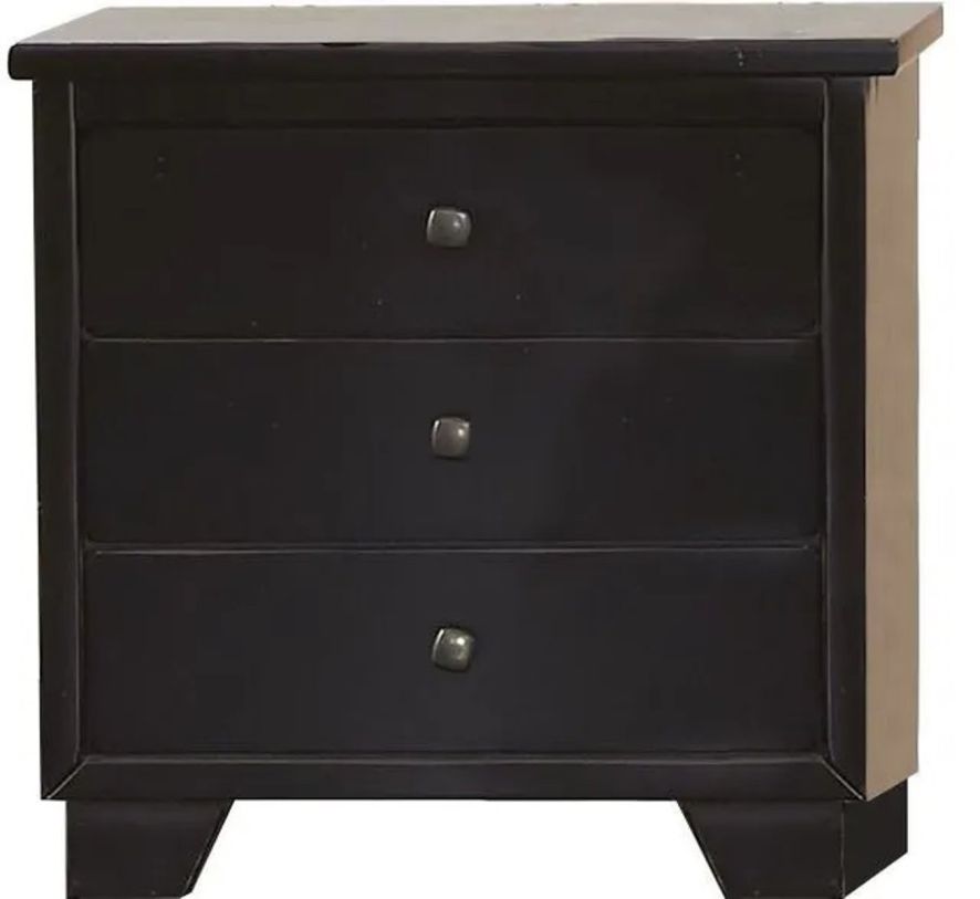 Progressive Furniture Diego 4pc Upholstered Bedroom Set in Black