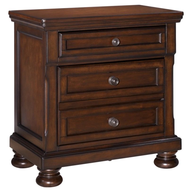 Porter 4-Piece Panel Bedroom Set in Rustic Brown