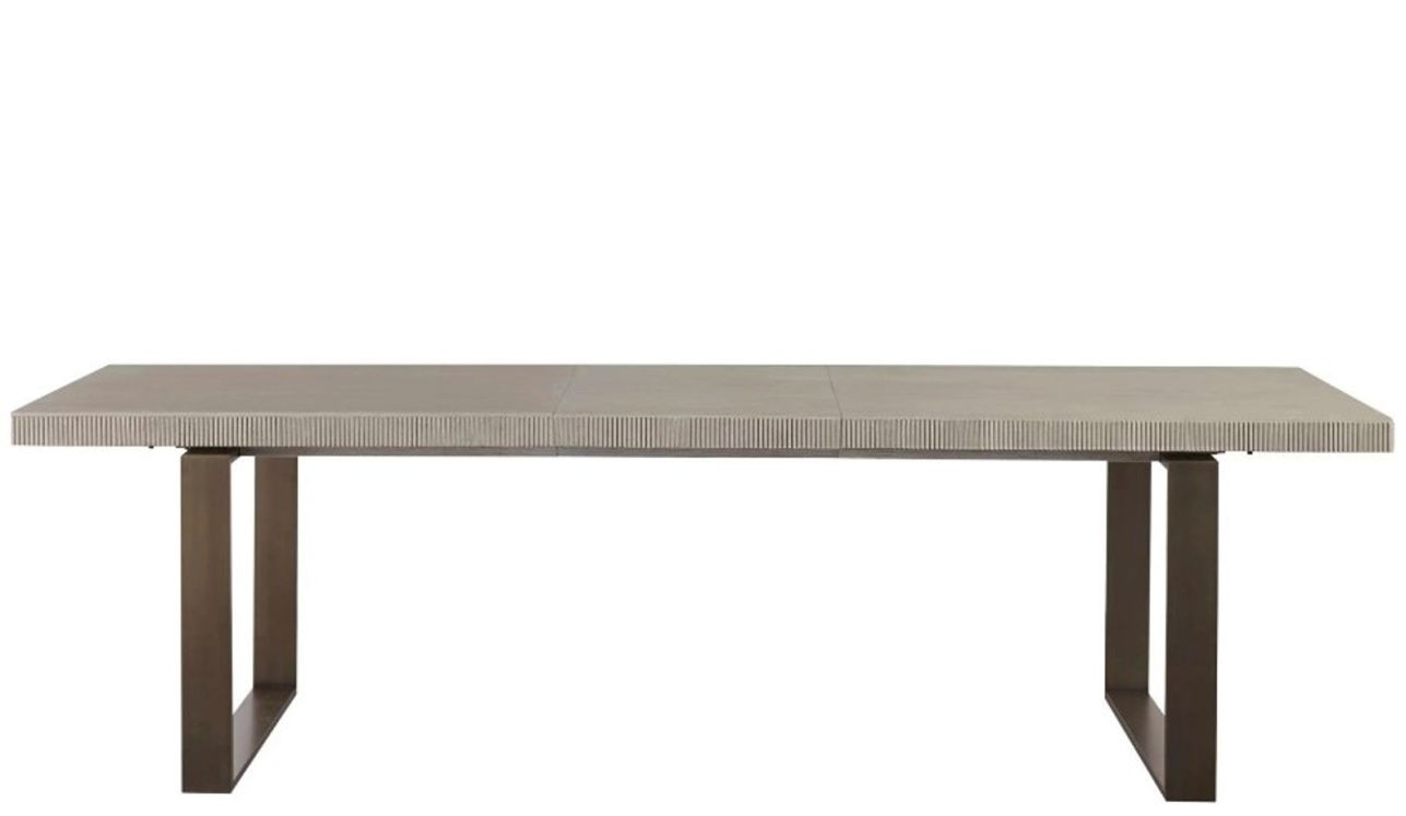 Universal Furniture Modern Robards Rectangular Dining Table in Flint 645755
