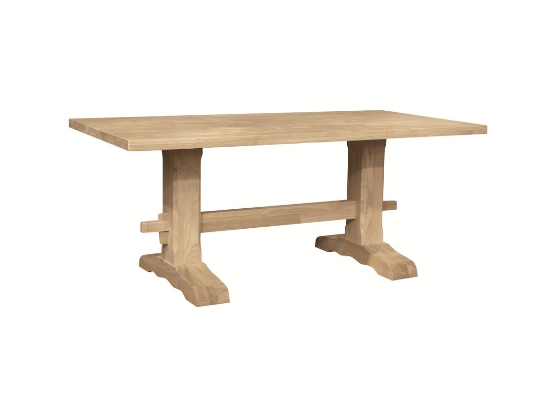 Unfinished trestle table bases store