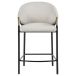 Coaster Chadwick Sloped Arm Counter Height Stools Beige and Glossy ...