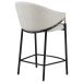 Coaster Chadwick Sloped Arm Counter Height Stools Beige and Glossy ...