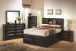 Coaster Briana King Storage Bed with Bookshelf in Black 202701KE