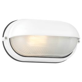 Access Lighting Nauticus 1 Light Outdoor LED Bulkhead in White ...