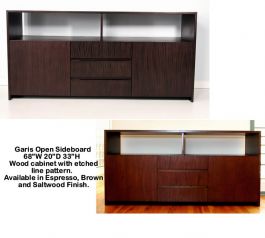 Indo Puri Garis Open Sideboard in Saltwood