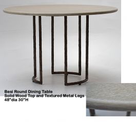 Indo Puri Besi Round Dining Table