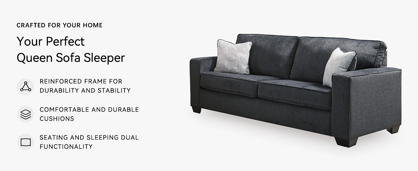 Shop Altari Queen Sofa Sleeper in Slate 8721339