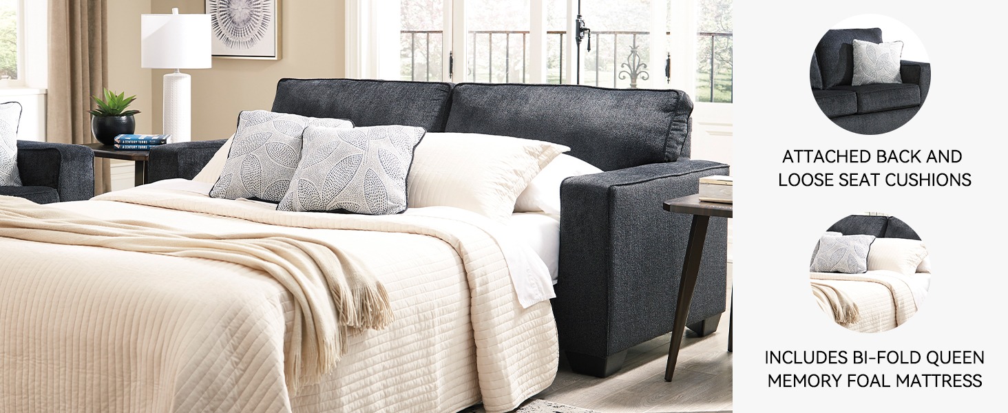 Shop Altari Queen Sofa Sleeper in Slate 8721339